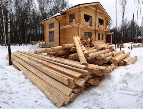 В чем преимущество строительства домов из зимнего леса?
