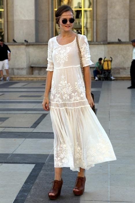 Bohemian Maxi. | Boho fashion, Lace white dress, Style