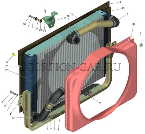 ГАЗ 2217 Установка системы охлаждения