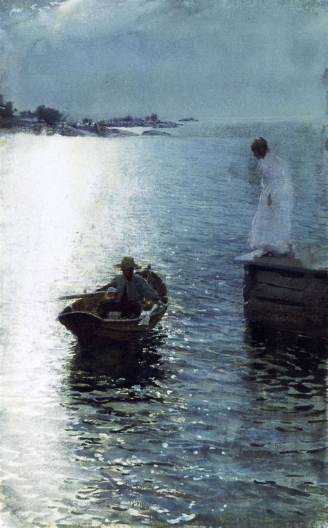 Anders Zorn [Swedish Realist Painter, 1860-1920] Summer Fun, nd oil on ...
