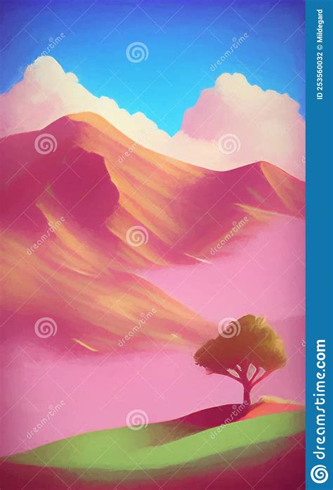 Pink Dream - Abstract Digital Art Stock Illustration - Illustration of ...
