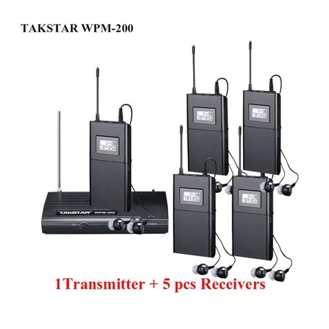 Takstar wpm 200 Wireless Monitor System In Ear Stereo UHF Wireless ...
