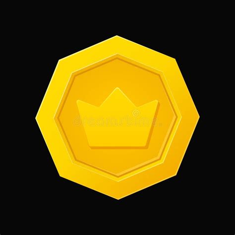 Game Coin Gold with Diamond Symbol, Icon, Game Interface, Gold Metal. for Web, Game or ...