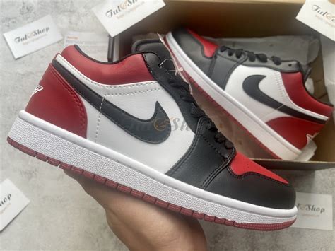 Giày Nike Air Jordan 1 Low 'Bred Toe' Chuẩn Siêu Cấp Giảm 25%