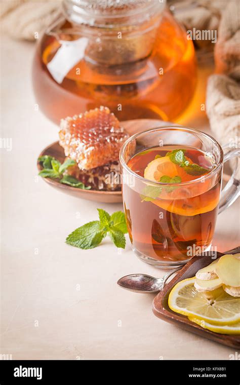 healthy sea buckthorn tea Stock Photo - Alamy