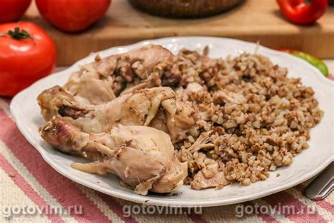Гречка с курицей в банке в духовке. Рецепт с фото