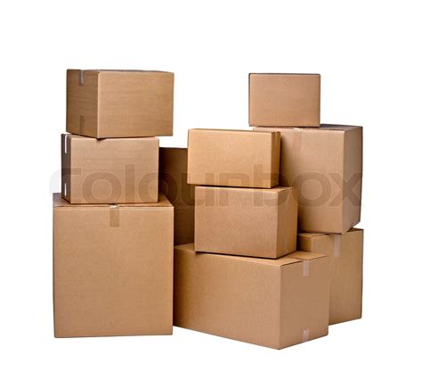Kartons isoliert | Stock Bild | Colourbox