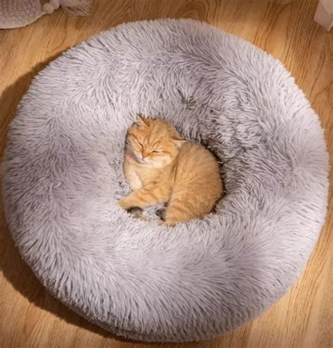 Подстилка для домашних кошек зимняя теплая с длинным ворсом, устойчивая ...
