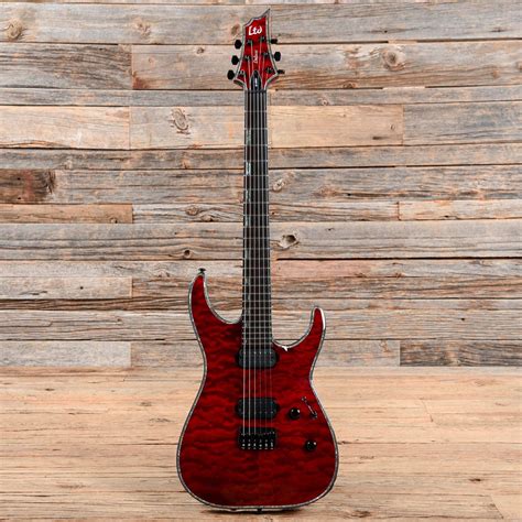 LTD H-1001 QM See-Thru Black Cherry 2018 – Chicago Music Exchange