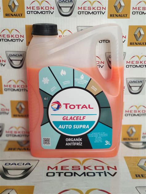 Total Glacelf Auto Supra Antifriz 3 Litre Üretim Ekim2021 Fiyatları ve ...