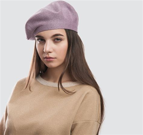 Берет цвет темно-розовый-серебро 973-024 105804 купить в интернет ...