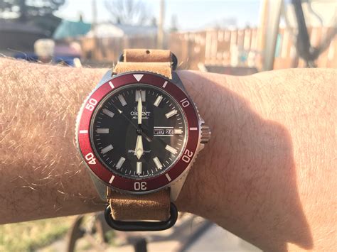 [Orient Kano] New watch day, Kano on a leather Nato : Watches