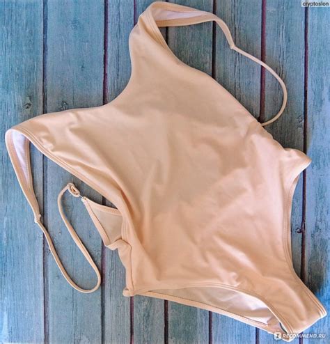Купальник сплошной AliExpress Deep V Revealing Sexy Nude one piece ...