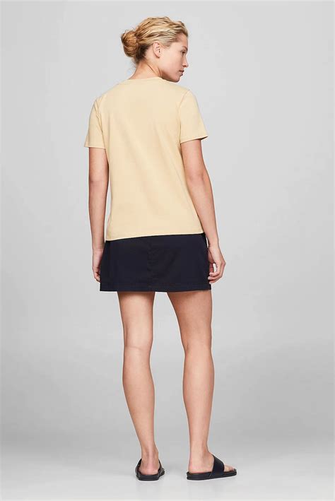 Жіноча бежева футболка 1985 REG MINI CORP LOGO Tommy Hilfiger ...