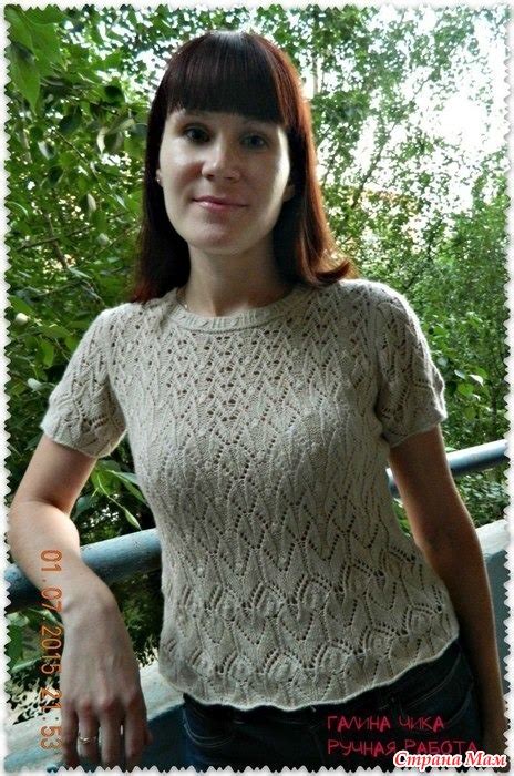 Кофточка с коротким рукавом - Вязание - Страна Мам