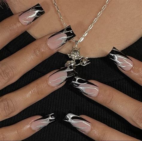 nails , short acrylic nails , short tapered square , y2k nails , short ...