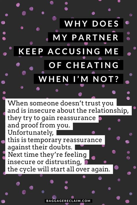 Why Does My Partner Keep Accusing Me of Cheating When I'm Not?