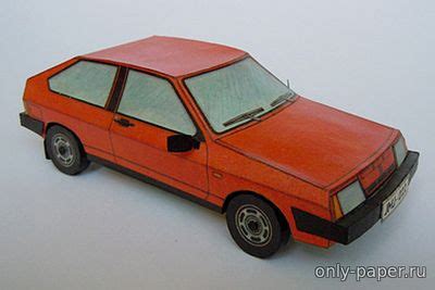 Лада ВАЗ-2108 «Спутник» / Lada VAZ-2108 Samara (ABC 6/1987) из бумаги ...