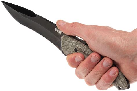 SOG Kiku Fixed Large, Black Tini KU-2012 | Advantageously shopping at ...