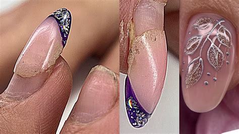 Ужасно переношенное покрытие😱3 месяца ногтям💅Как укрепить ногти гелем ...