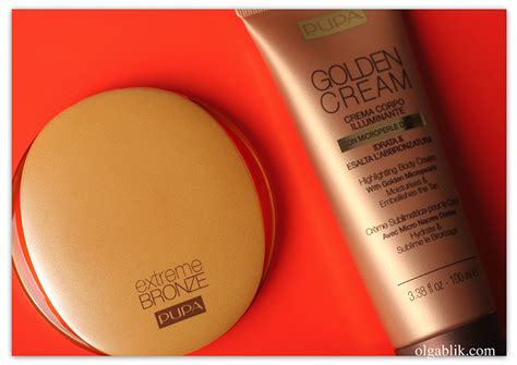 Бронзирующая пудра Pupa Extreme Bronze Powder и Golden Cream