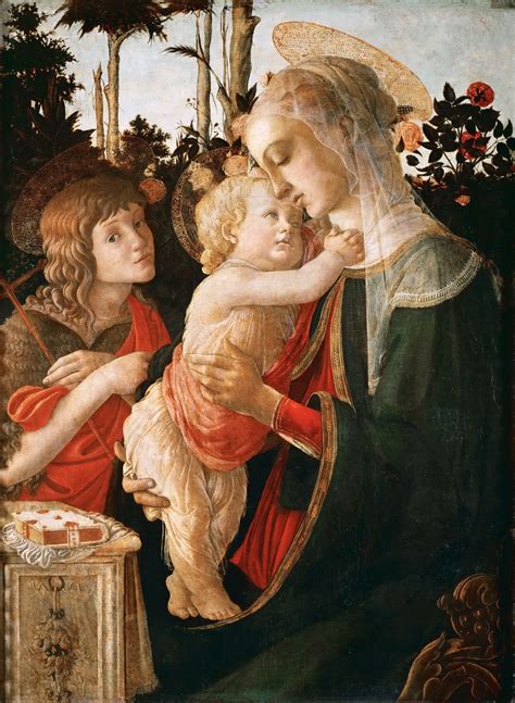 La Vierge et l'Enfant avec le jeune saint Jean-Baptiste. c.1470-1475 ...
