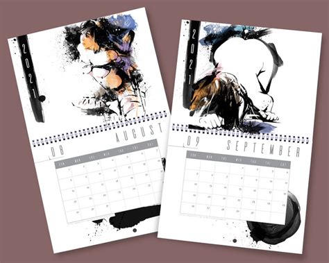 2021 Nude Art Calendar 2021 calendar 2021 Wall Calendar | Etsy