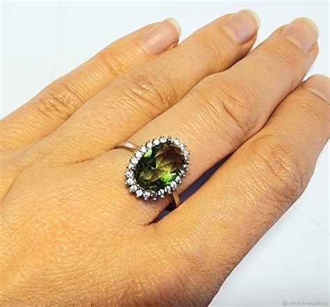 Серебряное кольцо с султанитом, 925 проба в интернет-магазине Ярмарка ...
