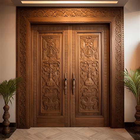 Exquisite Teak Wood Main Door Designs for Timeless Elegance