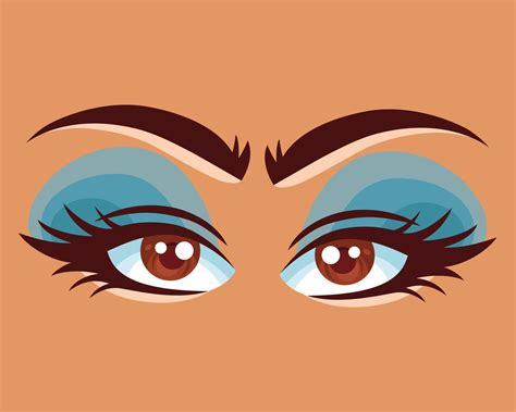 icon face illustration and eyebrows 9902072 Vector Art at Vecteezy