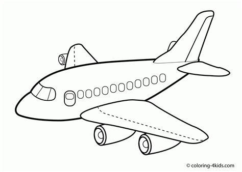 Largest Airplane Pictures To Color A Is For Coloring Page Aeroplan #14340