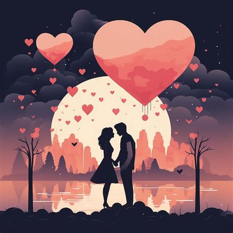Illustration De L'amour | Vecteur Premium