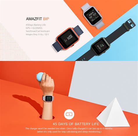 Xiaomi Huami Amazfit Bip Smart Watch Orange