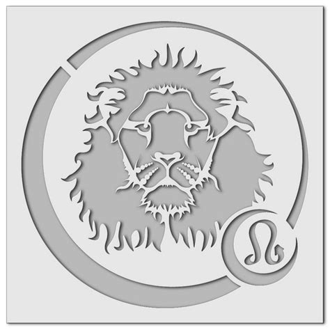 Wandschablonen Sternzeichen Löwe | Schablono