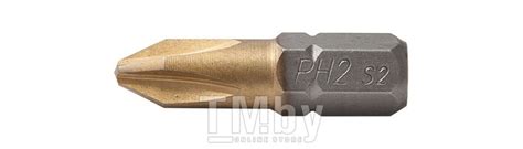 Купить насадка крестообразная PH3х25мм 1/4" TiN, S2 GERAL в Минске — TM.by