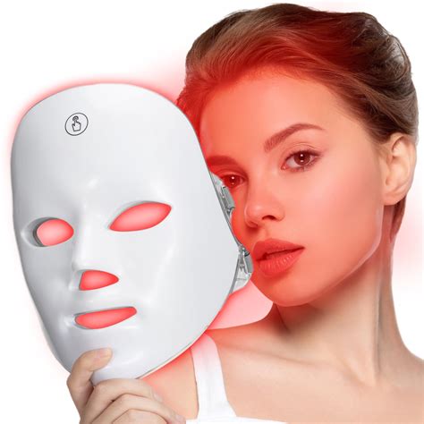 Amazon.com : SUERBEATY Red Light Mask For Face, 7-1 Colors Red Light ...
