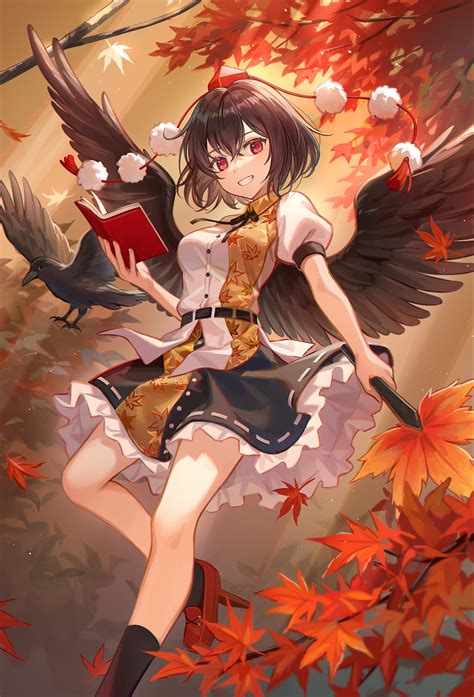 Shameimaru Aya (Aya Shameimaru) - Touhou - Mobile Wallpaper by mutugi ...