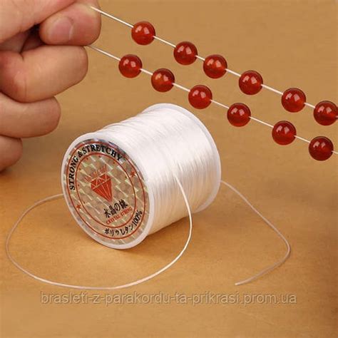 Прочная эластичная нить из полиэстера для изготовления ювелирных ...