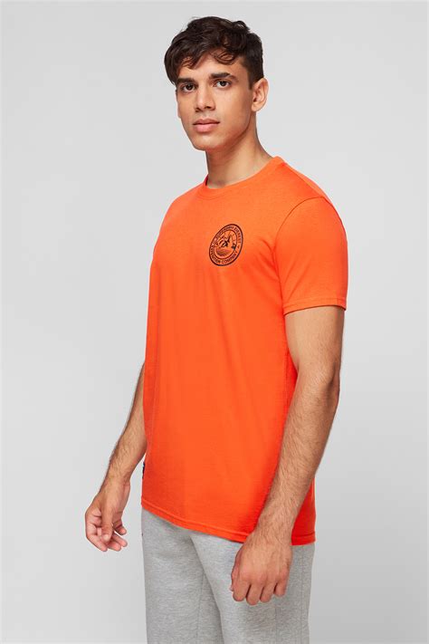 Мужская оранжевая футболка SuperDry M1011111A;UM2 — Ultrashop