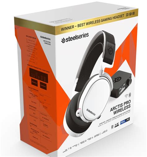 SteelSeries Arctis Pro Wireless Gaming Headset (White) | PC, PS4 | Buy ...