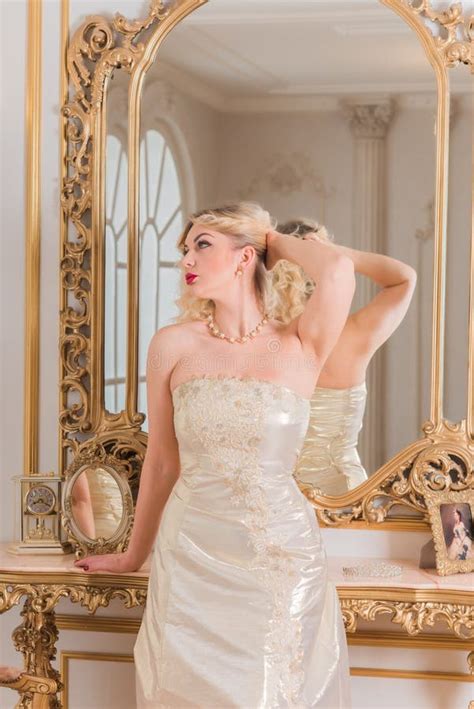 European Lady in Evening Look, Lifestyle of Modern Girls Stock Photo ...