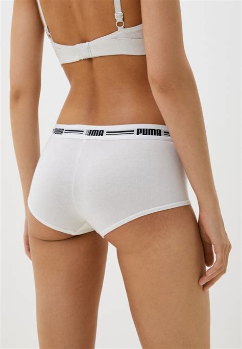 Трусы 2 шт. PUMA WOMEN MINI SHORT 2P PACK, цвет: белый, RTLABC807702 ...