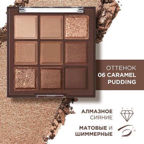 KLOG Тени для век палетка матовые блестящие коричневые Eyeshadow ...