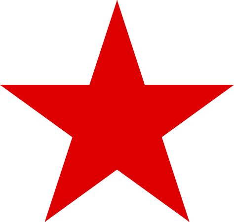 Red Star PNG Trasparente - PNG All