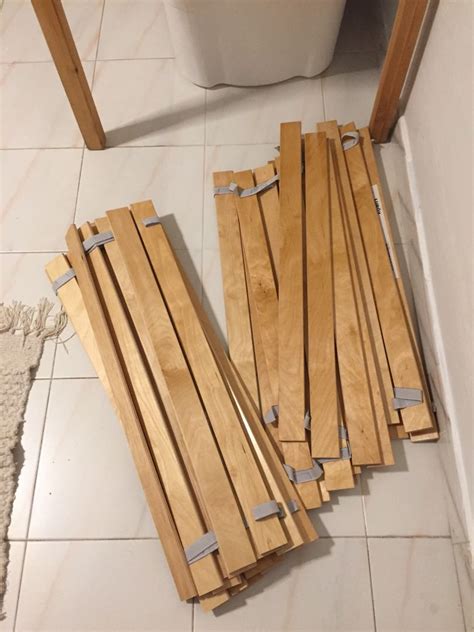 IKEA LUROY bed slats slatted bed base, Furniture & Home Living ...