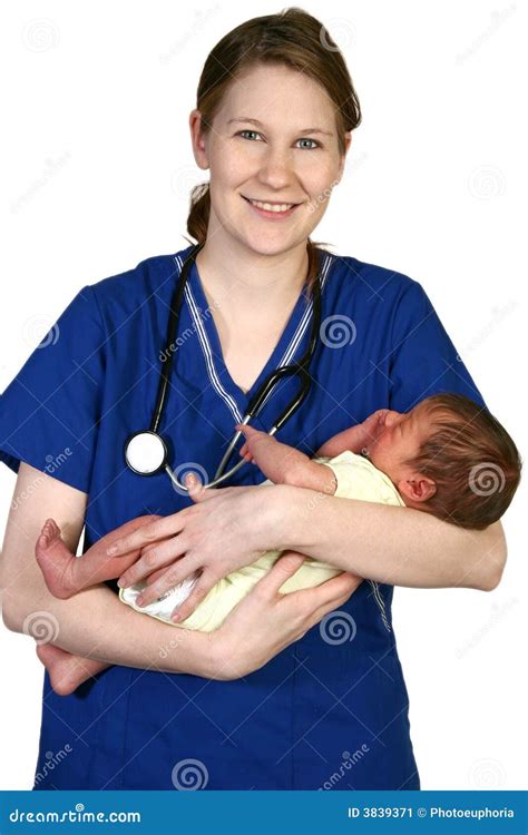 Nurse Medicating Sick Child Lying In Bed In Hospital Room Royalty-Free ...