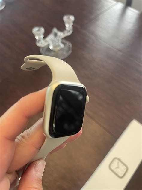 Apple Watch Series 7 GPS 41mm Aluminum Case Sport Band - Starlight ...