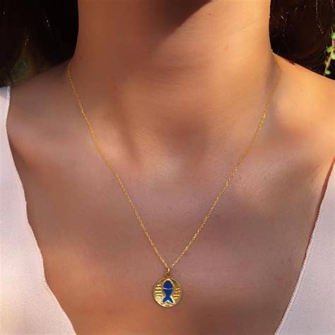 Ichthus Necklace - Etsy