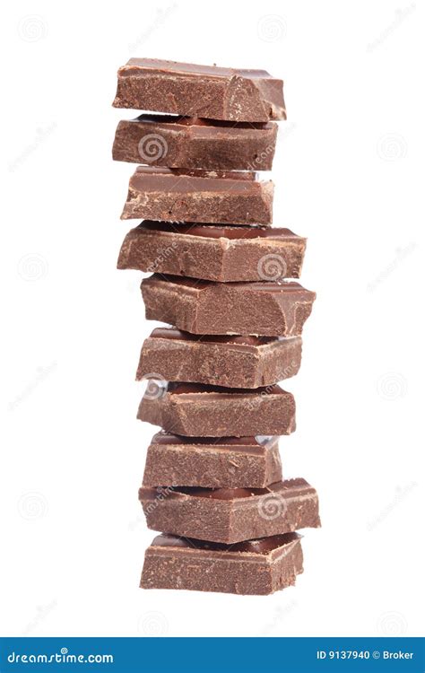 Blocks of chocolate stock photo. Image of pieces, chocolat - 9137940