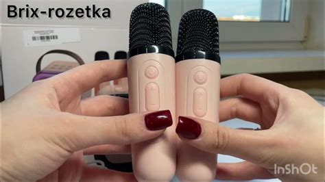 Портативна Bluetooth-колонка для караоке з двома бездротовими ...